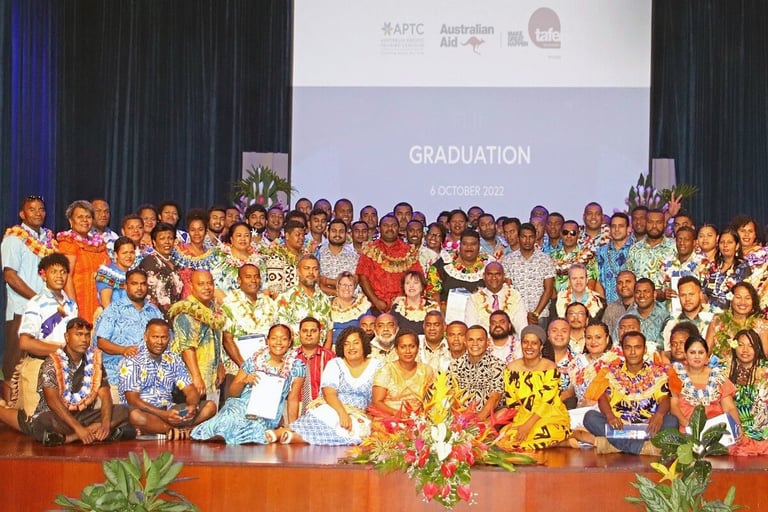 APTC alumna, Salote Tadokai, pioneers as Fiji’s first female trainer in ...